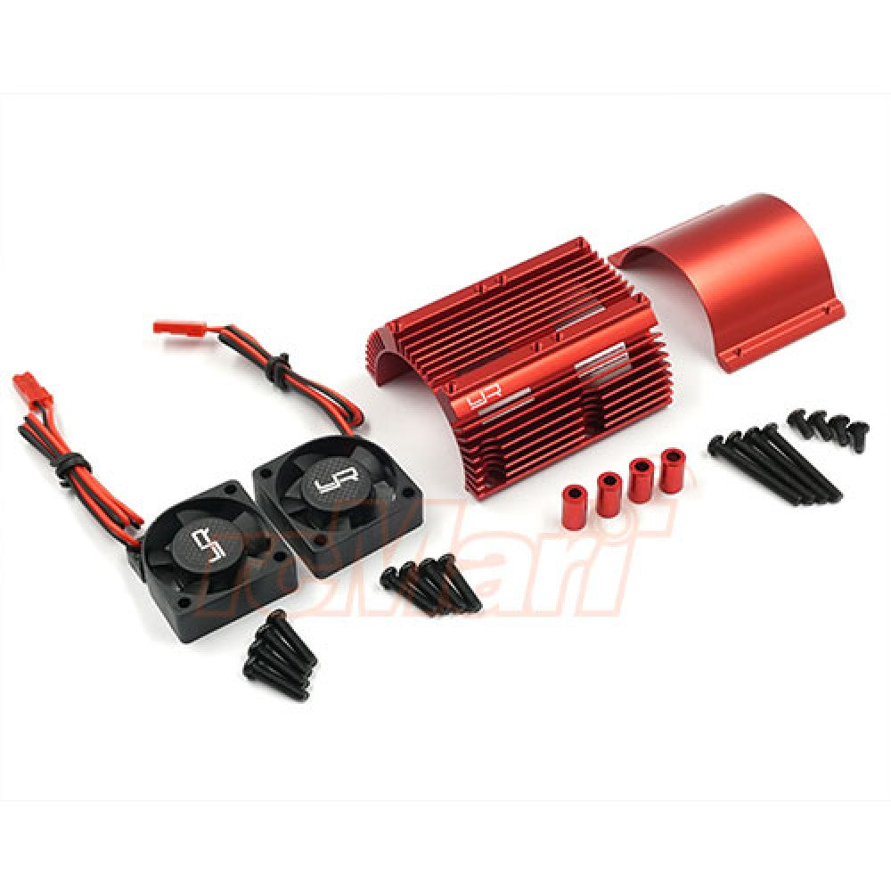 Yeah Racing Heat Sink with Twin Tornado High Speed Fans sets for 1:8 M ...