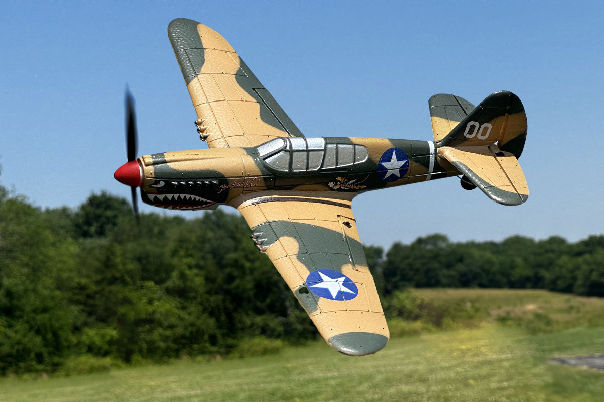 Rage R/C Curtiss P-40 Warhawk Micro RTF Airplane w/PASS RGRA1305 – Excel RC