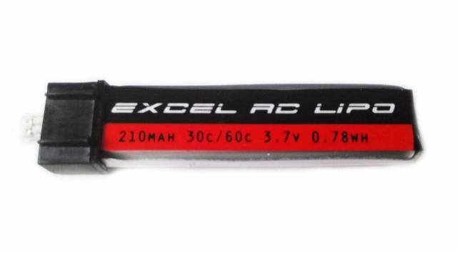 Excel RC Excel Lipo 210mah 30C/60C Burst 1S Lipo