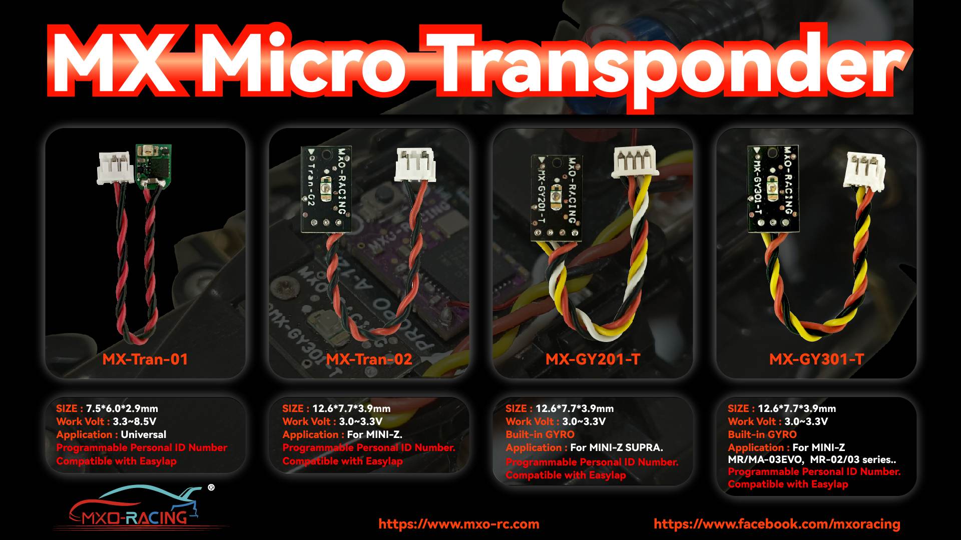 MXO-Racing Micro Transponder Compatible With Robitronic System – Excel RC