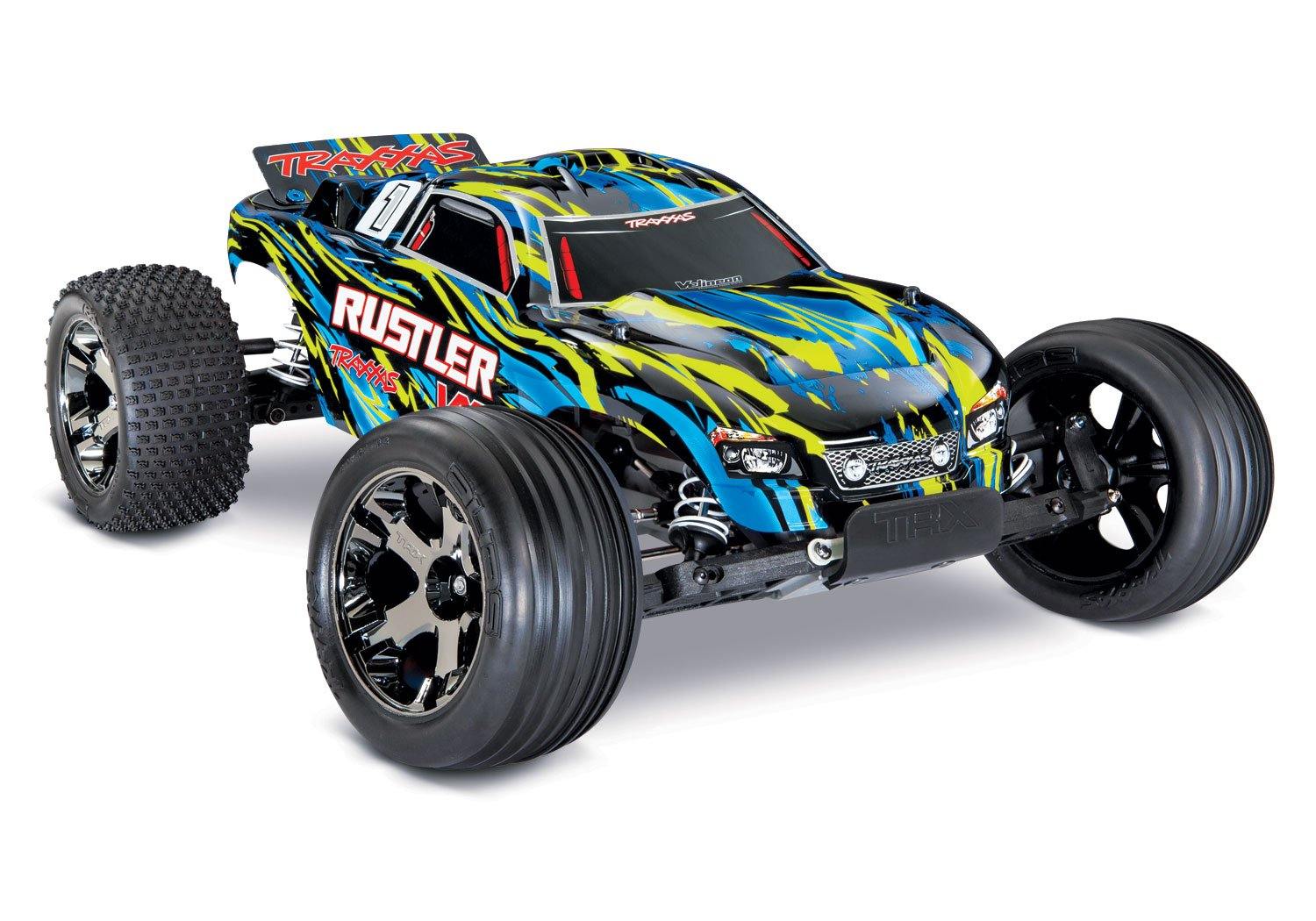 Rustler® VXL: 1/10 Scale Stadium Truck with TQi Traxxas Link Orange ...