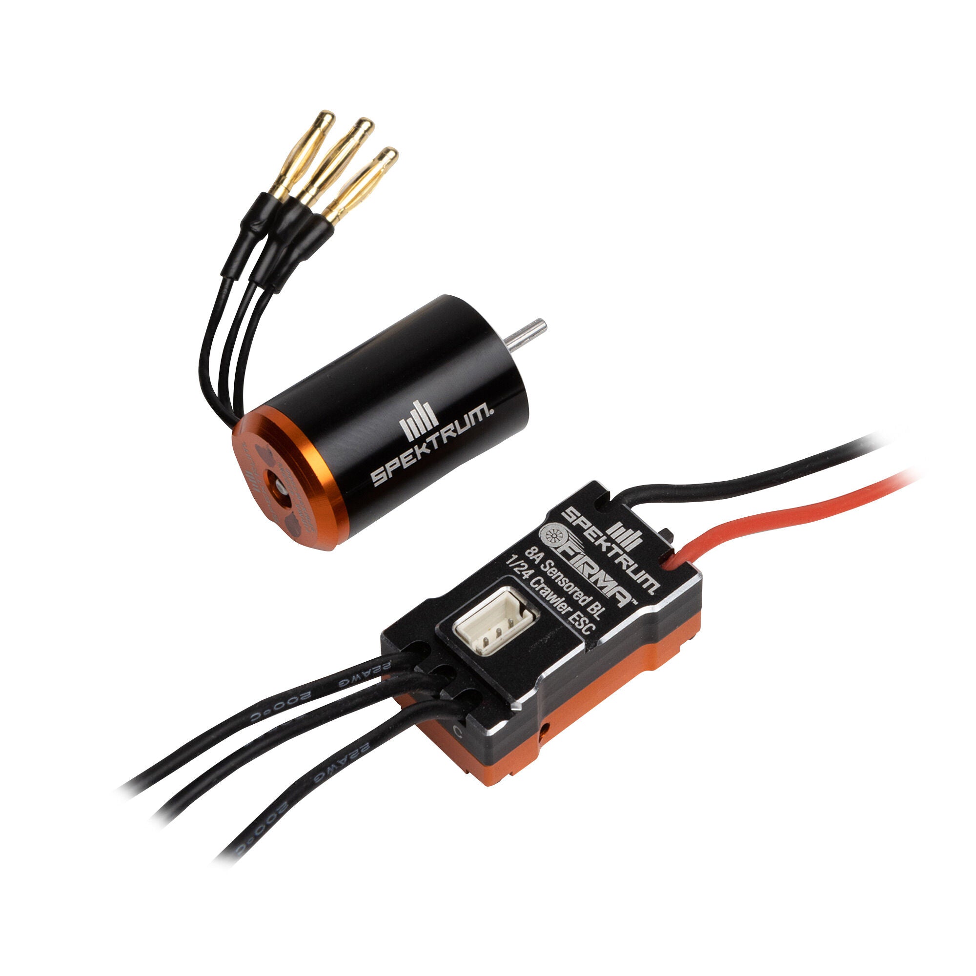 Firma 8A Sensored Brushless ESC / Motor Combo: 1/24 Rock Crawlers SPMX ...