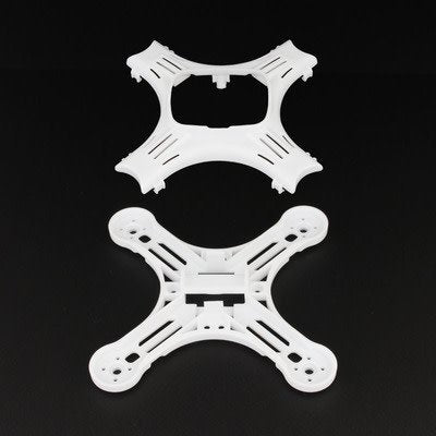 BABYHAWK PARTS White - TOP FRAME+BOTTOM FRAME – Excel RC